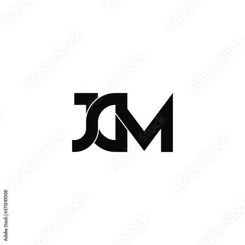 jdm letter original monogram logo design Stock Vector | Adobe Stock