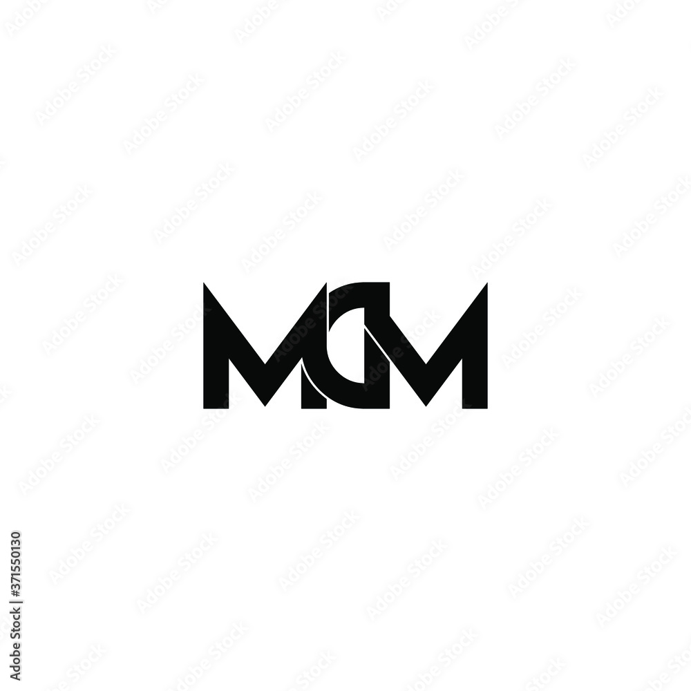mdm letter original monogram logo design Stock Vector | Adobe Stock