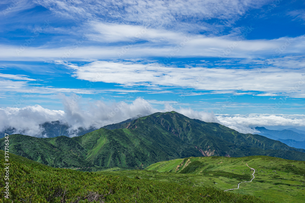 夏の白山登山（日本 - 石川 - 白山） Stock Photo | Adobe Stock