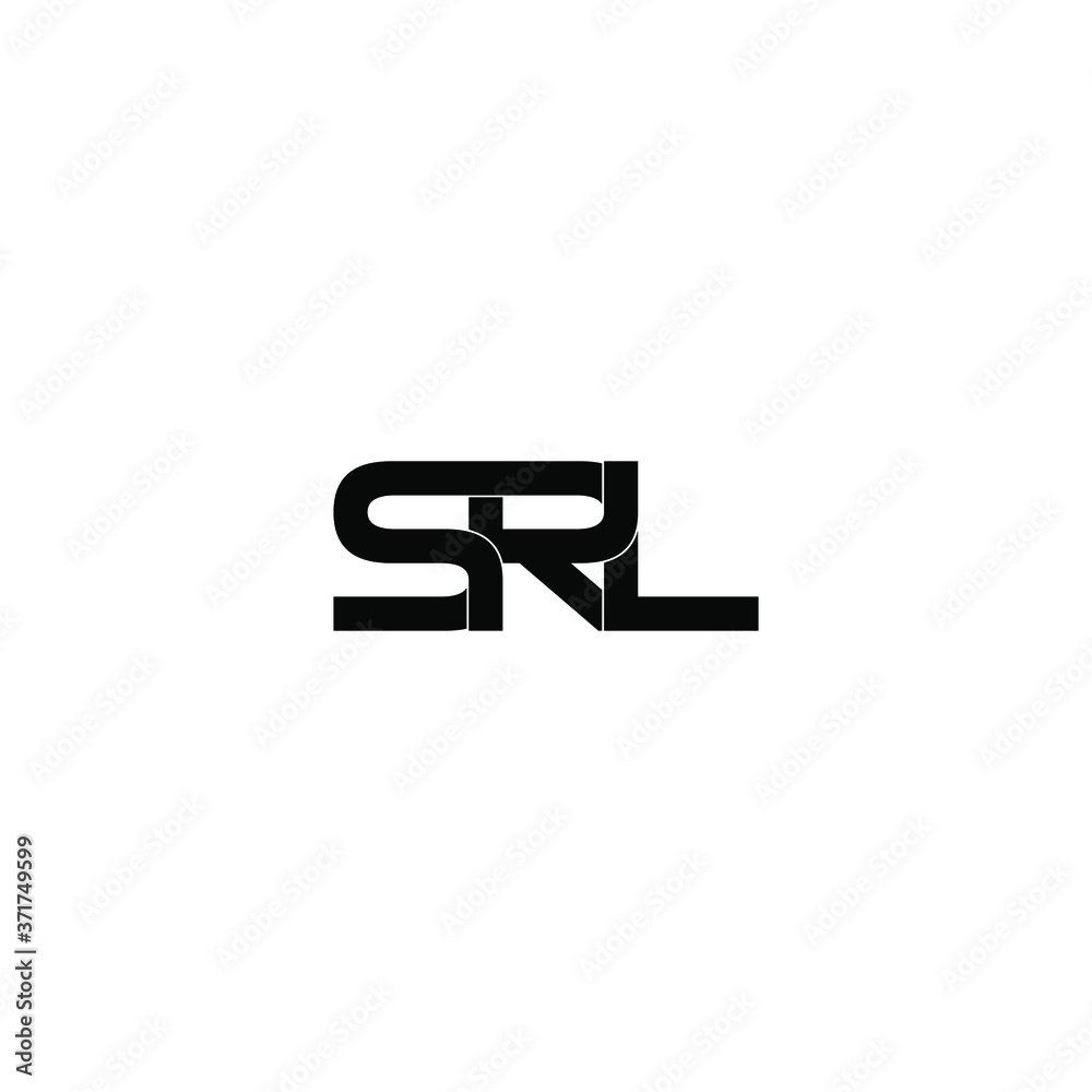 srl letter original monogram logo design Stock Vector | Adobe Stock