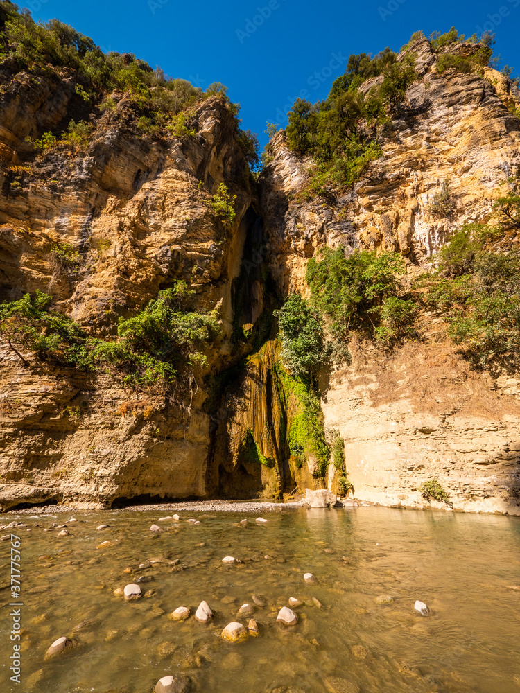 The most beautiful and spectacular canyon. Amazing gorge with tall ...
