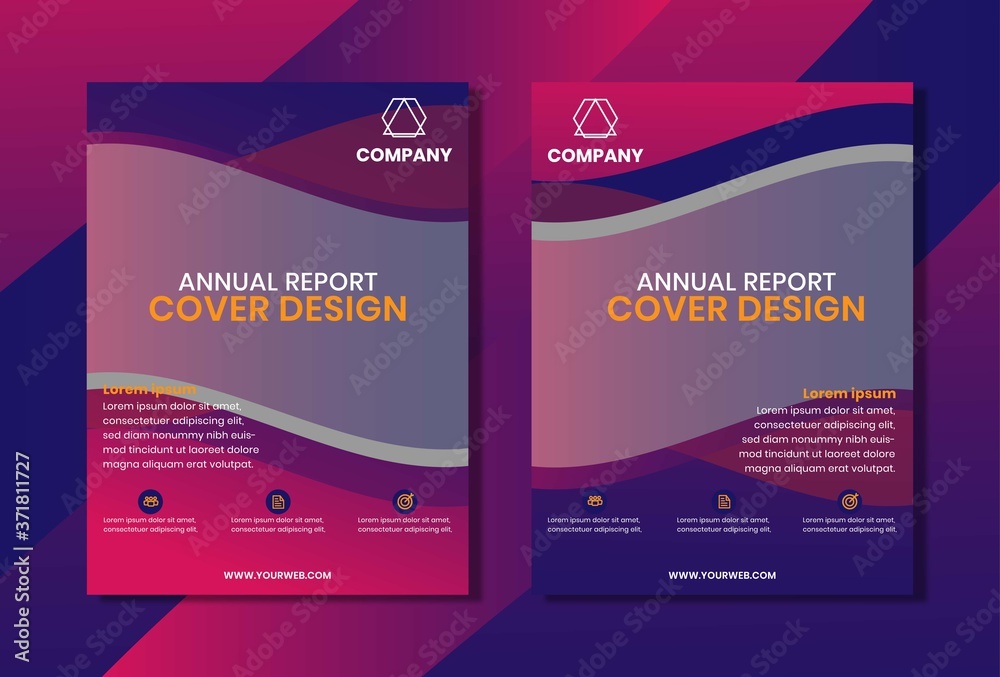 Brochure Flyer template design, book cover layout design, Abstract red ...