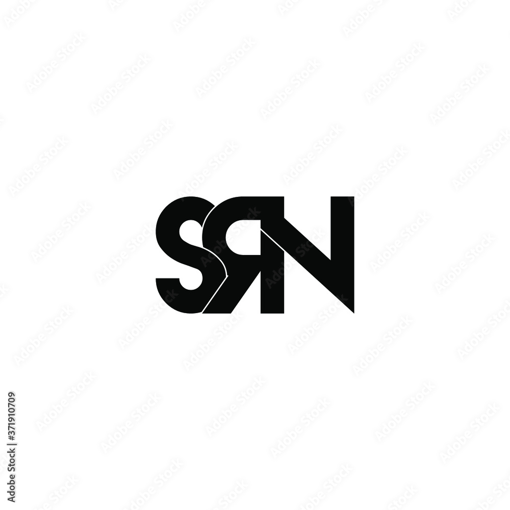 srn letter original monogram logo design Stock Vector | Adobe Stock