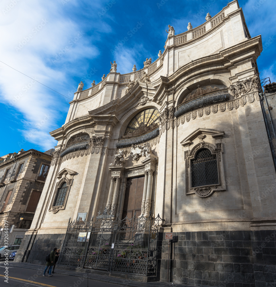 Church of the Abby of Saint Agatha of Sicily (known as the Chiesa della ...