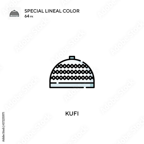 Kufi Special lineal color icon.Kufi icons for your business project ...