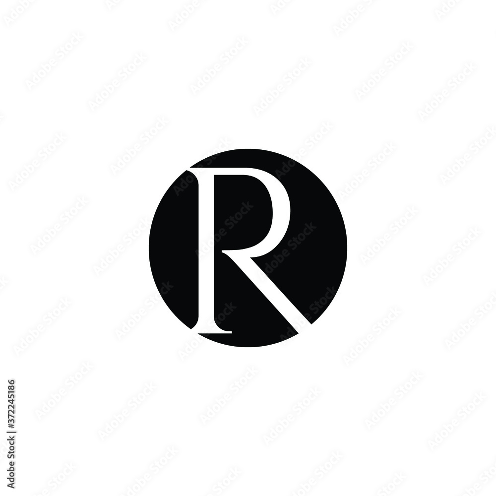 Initial Letter R monogram Logo Stock Vector | Adobe Stock