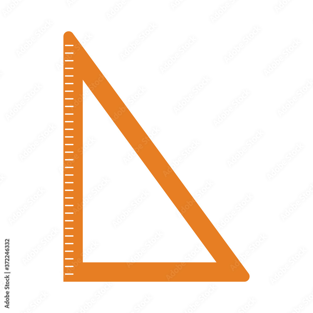 Icon Of Triangle In Ui Colors Stock Vector | Adobe Stock