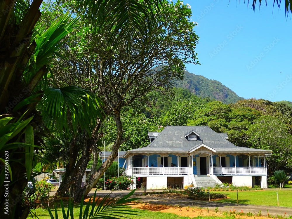 Seychelles, Indian Ocean, Mahe Island, east coast, Val des Pres area ...