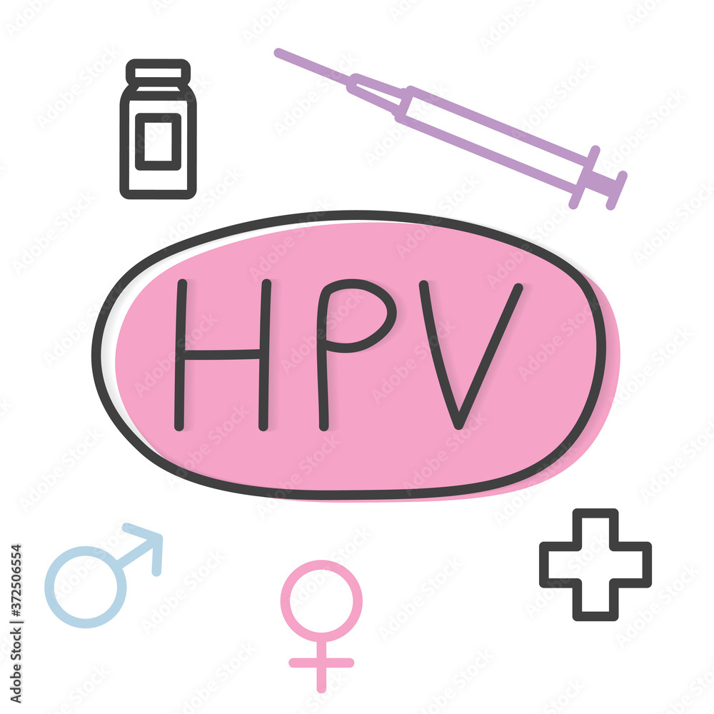HPV (Human Papillomavirus) concept- vector illustration Stock Vector ...