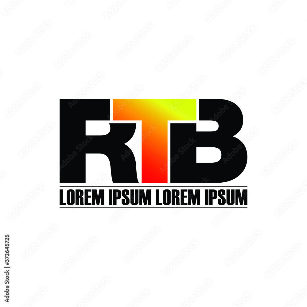 RTB letter monogram logo design vector Stock Vector | Adobe Stock