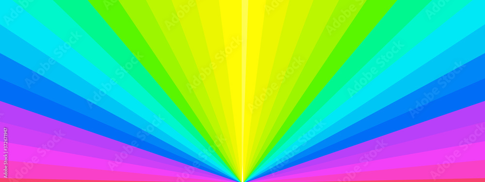 Rainbow Rays Background Multicolored Rainbow Rays As Background