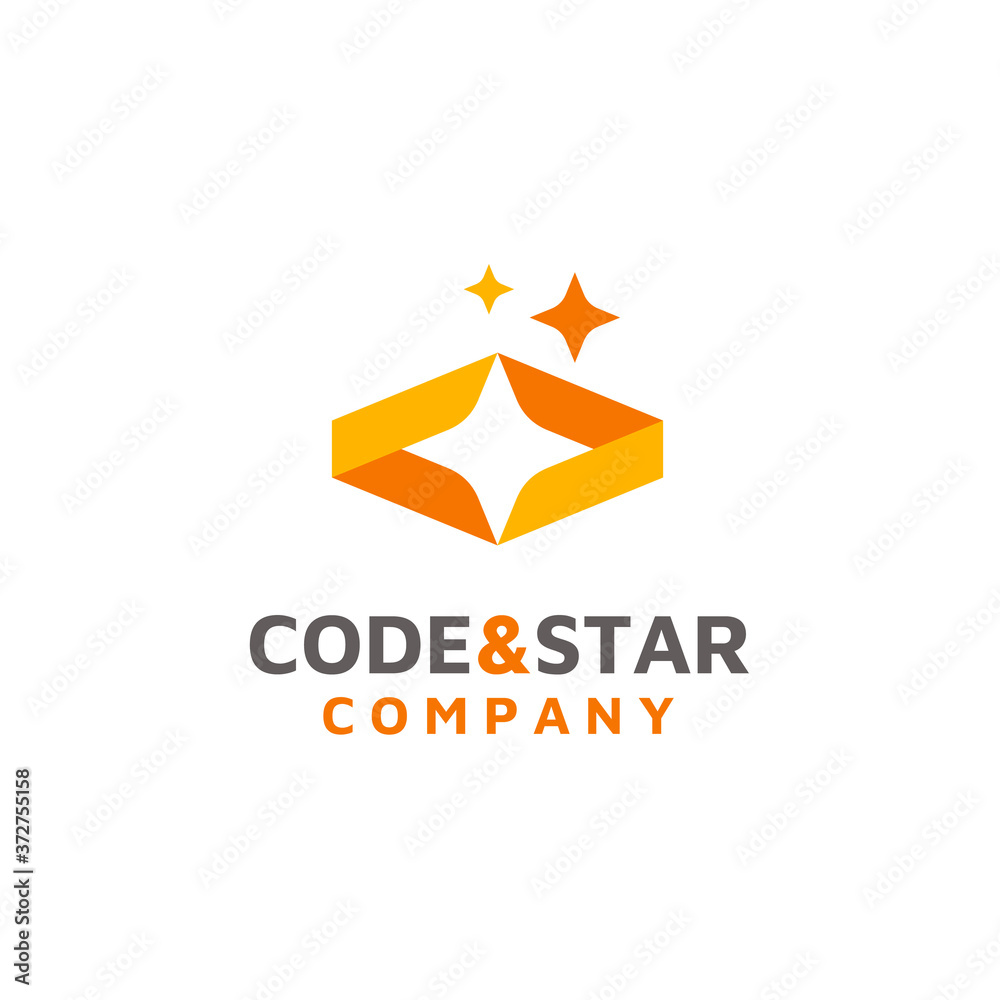Initial Letter C Code script Coding with Less Greater Than symbol and ...