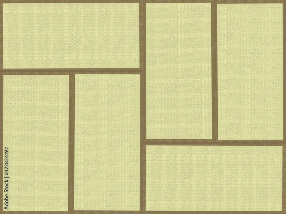 3d rendering. Arrange tabulate Japanese Traditional Tatami floor ...