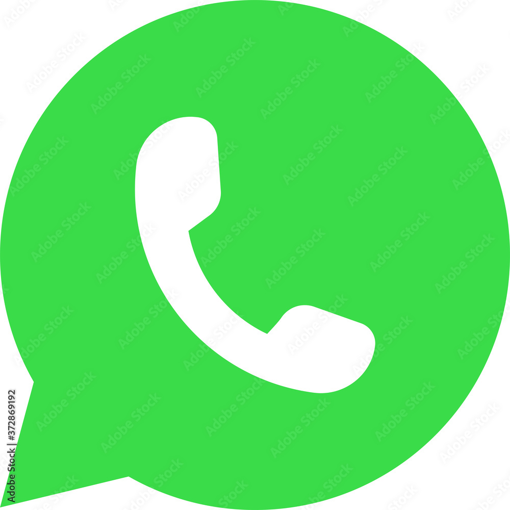 Vector de Stock Whatsapp logo set in six different versions in a flat ...