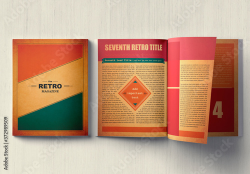 The Retro Magazine Layout. Buy this stock template and explore similar ...