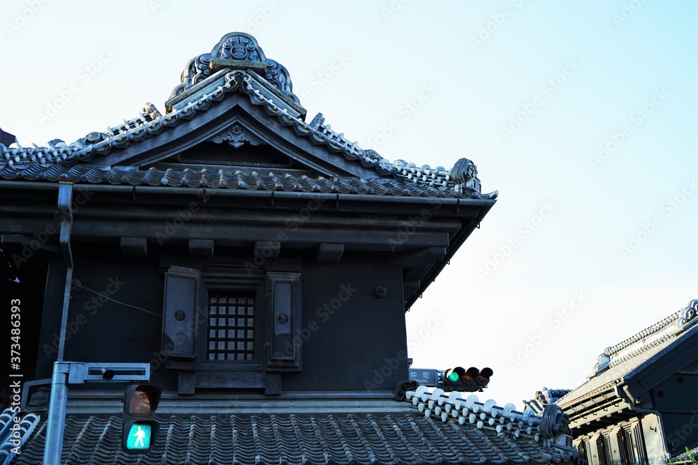 Old Japanese style architecture at Koedo Kawagoe, Saitama, Japan. Koedo ...