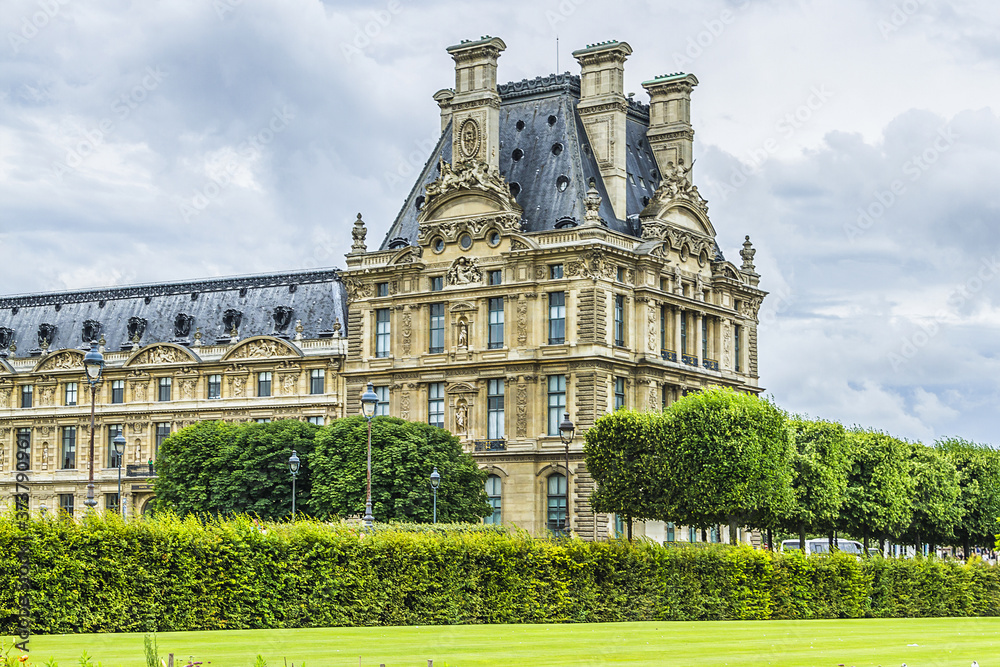 Photo Stock Louvre building in Louvre Museum. With 8.5m annual visitors ...