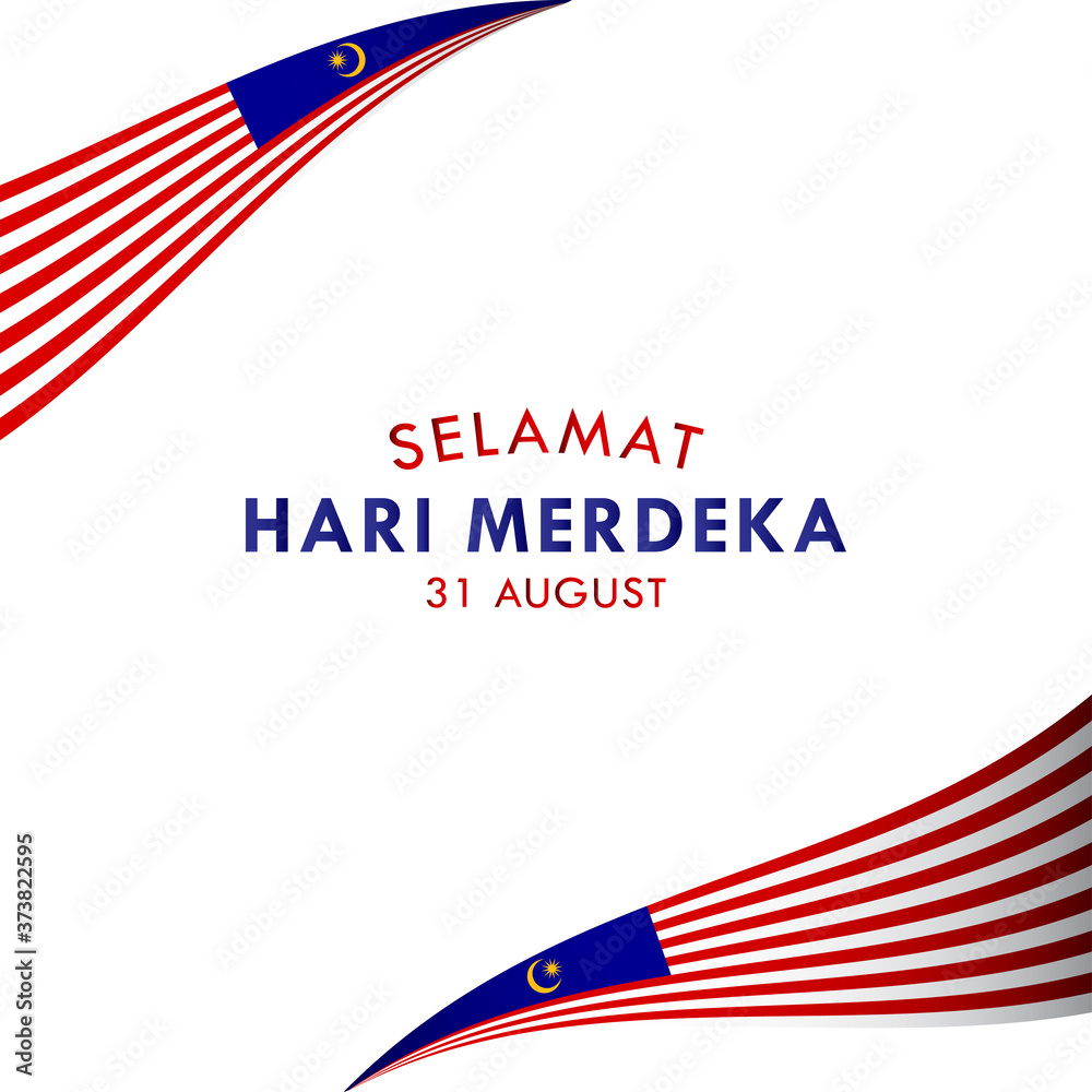 Selamat Hari Merdeka Malaysia Vector Design For Banner Print and ...
