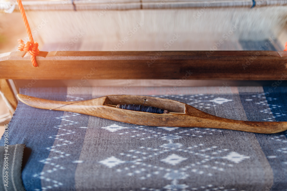Old hand weaving equipment and handmade silk. tool for work natural ...