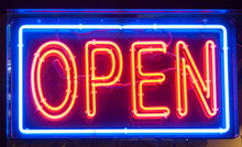 Red Neon Open Sign Free Stock Photo - Public Domain Pictures