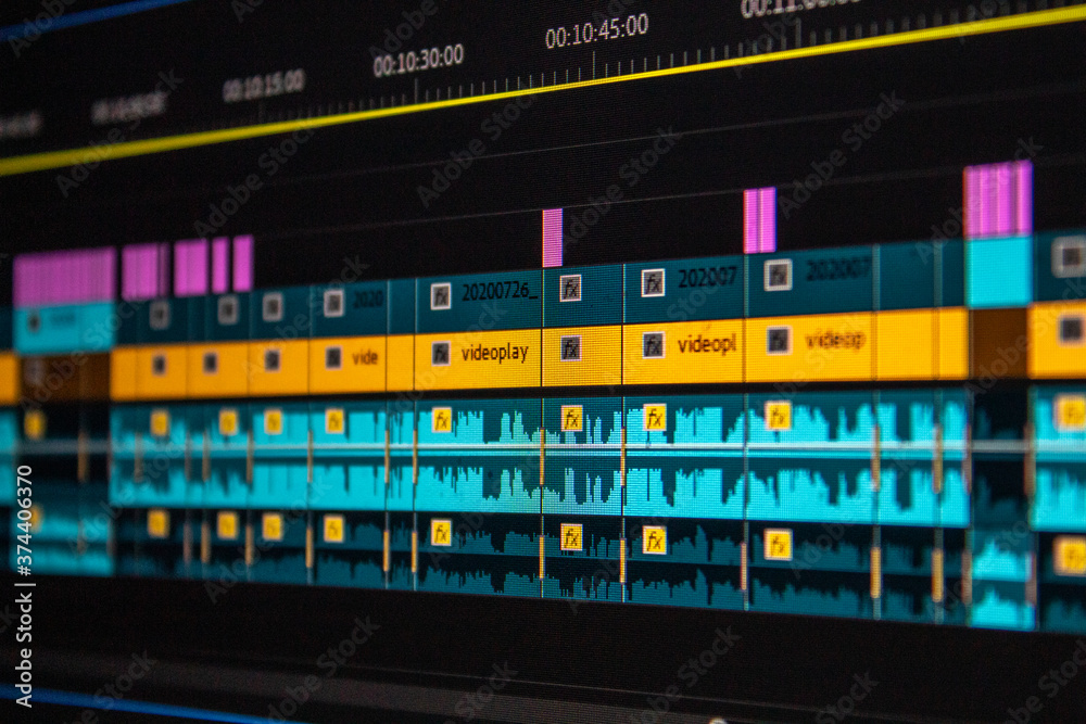 Video Editing Timeline Stock Photo | Adobe Stock