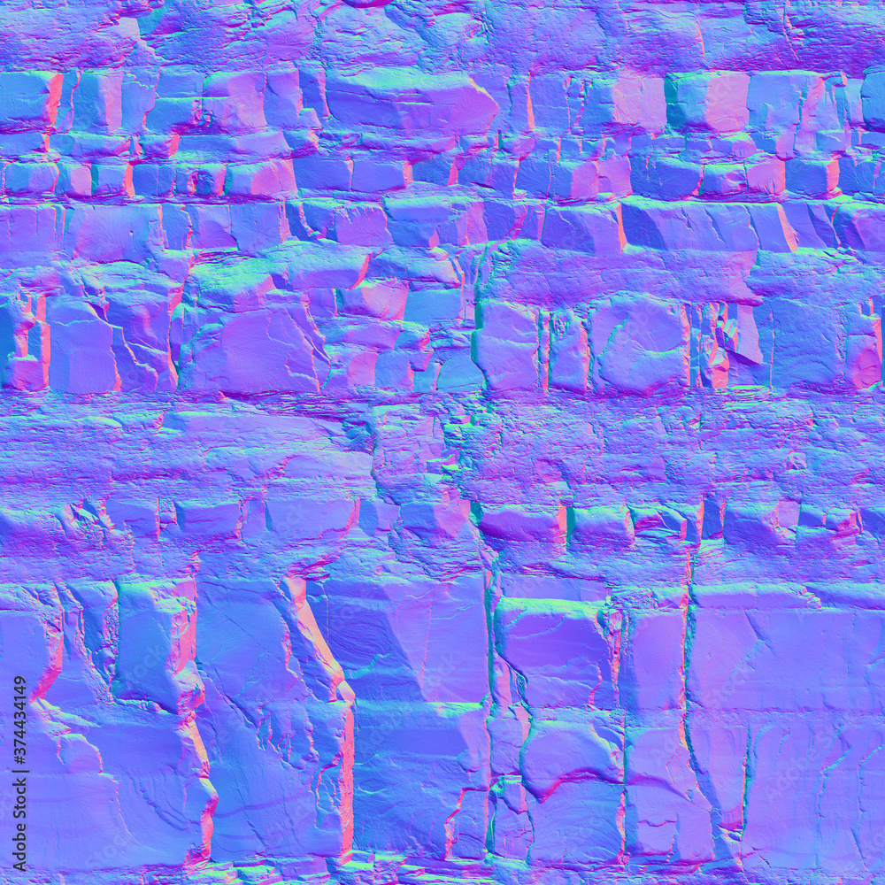 Rock Cliff normal map texture, bump map texture Stock Illustration ...