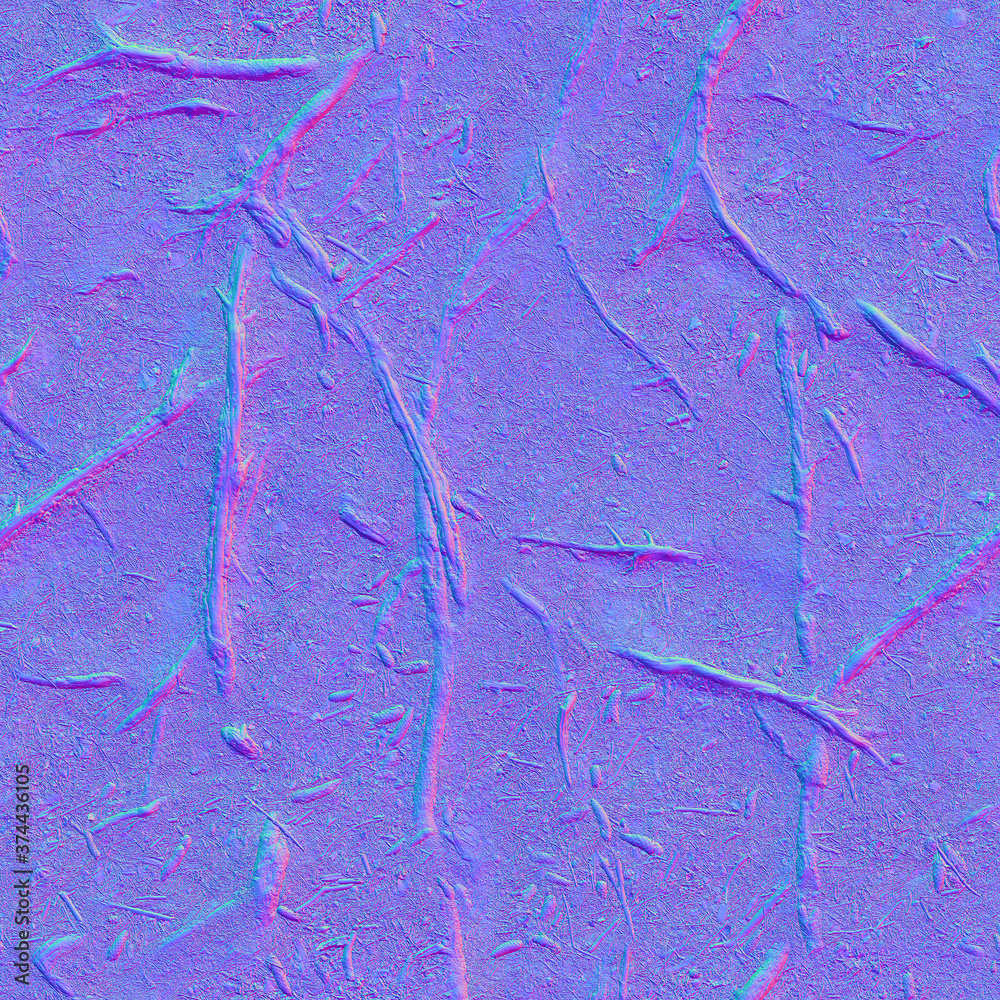 Forest ground normal map texture, bump map texture Stock Illustration ...
