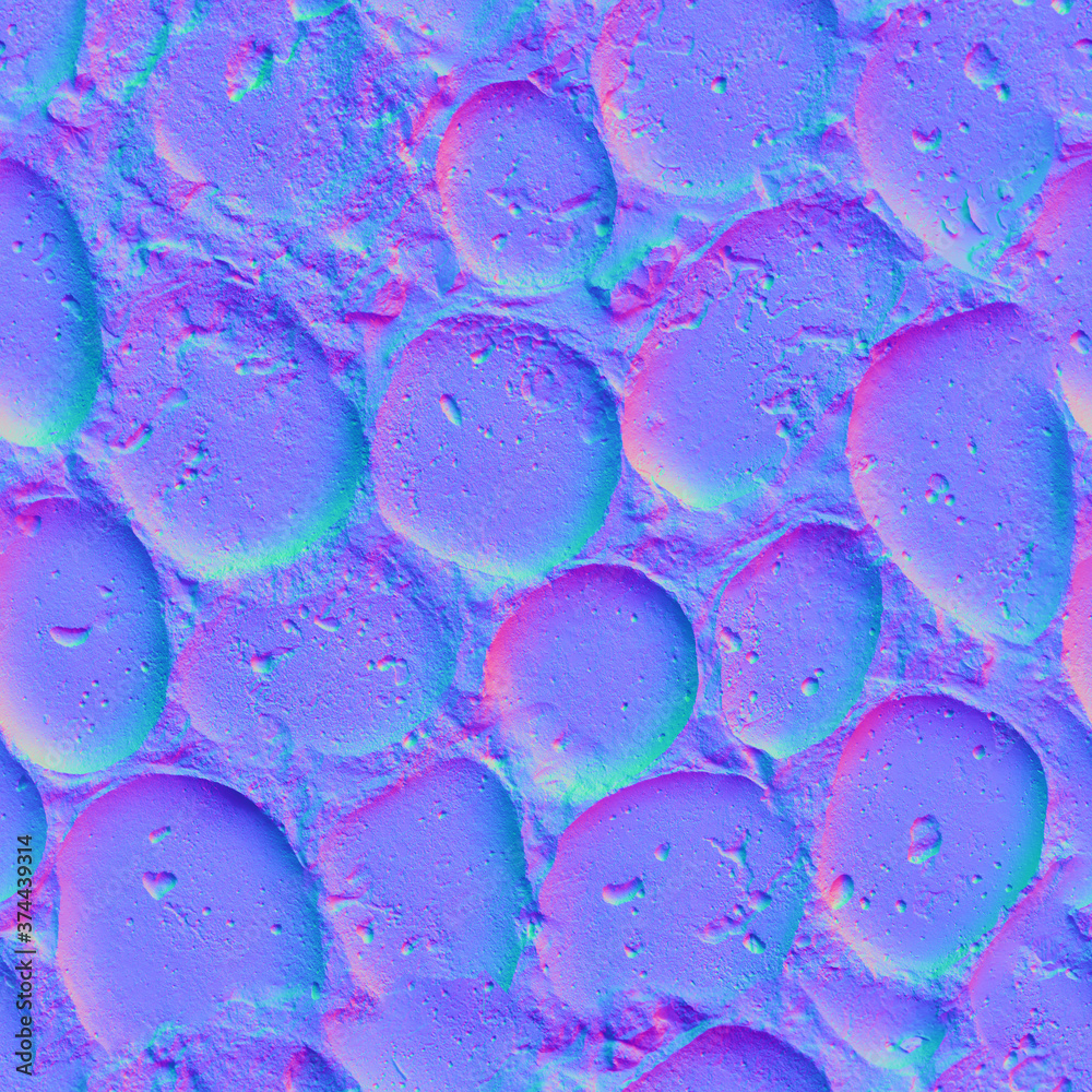 Concrete damaged normal map texture, bump map texture 素材庫插圖 | Adobe Stock