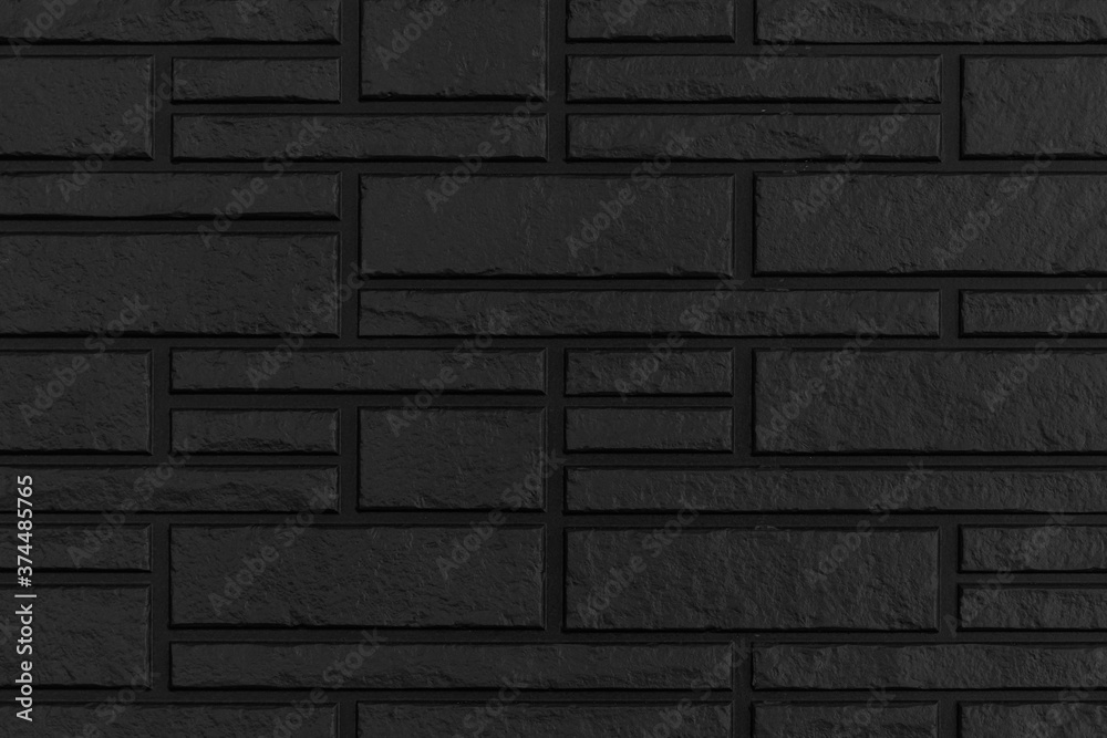 Block pattern of black stone cladding wall tile texture and seamless ...