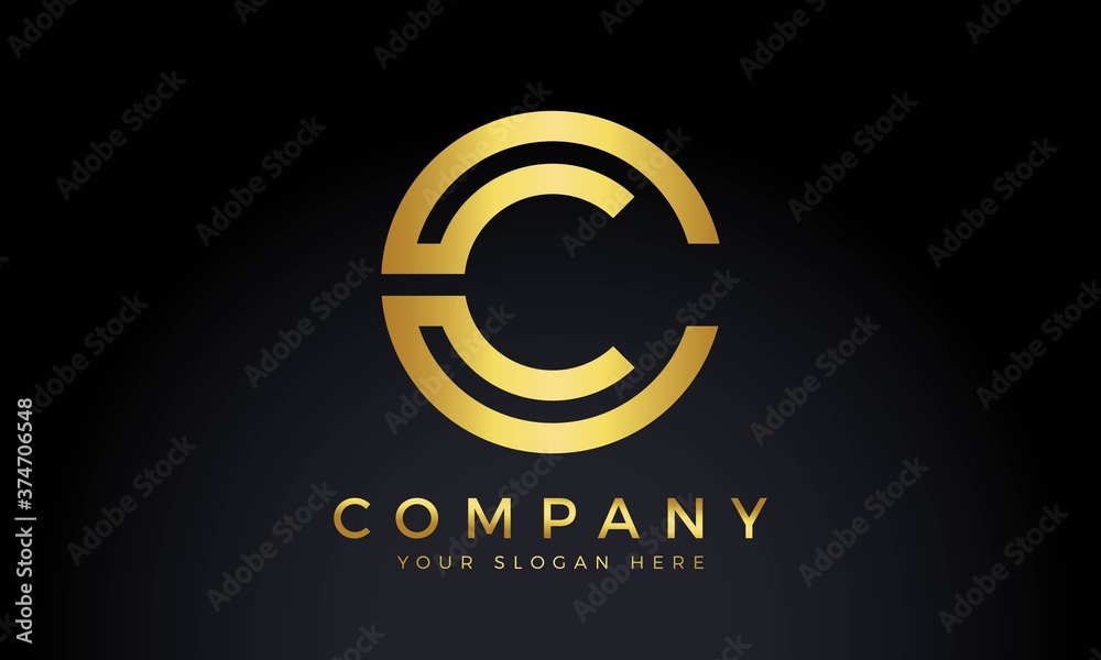 Initial Letter C Logo With Creative Modern Business Typography Vector ...