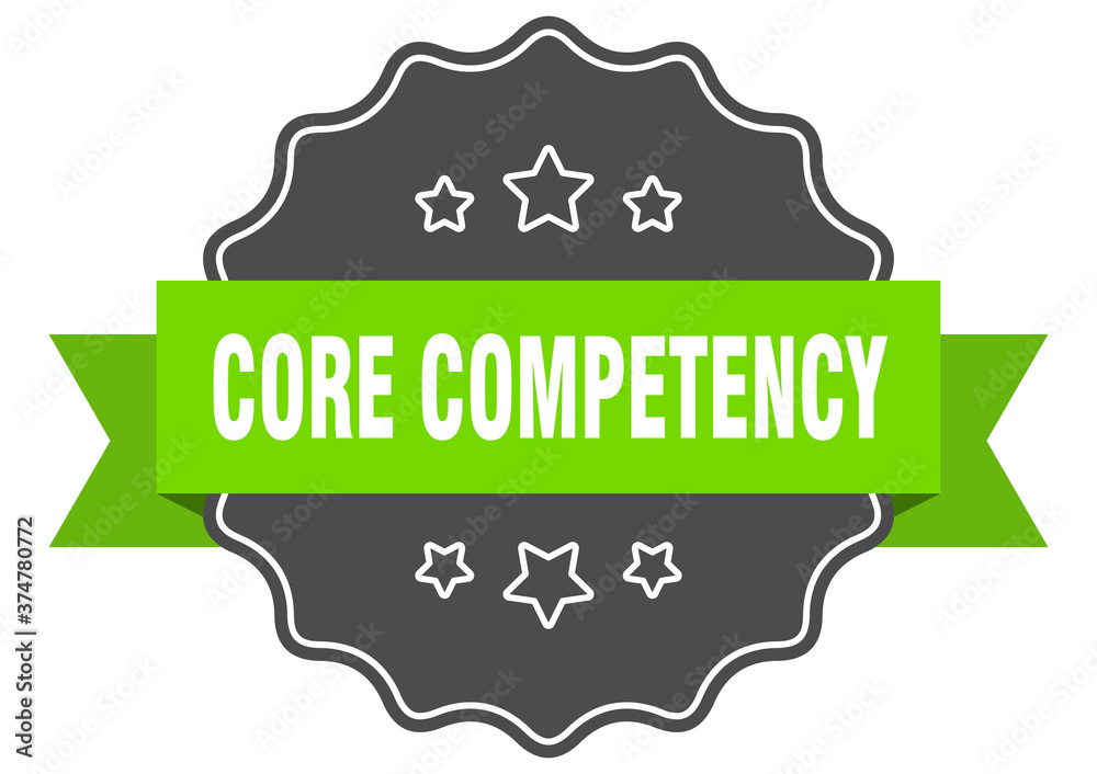 core competency label. core competency isolated seal. sticker. sign ...