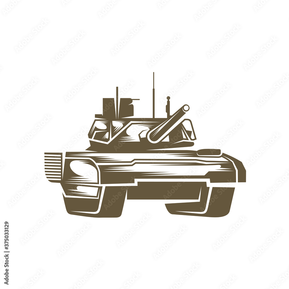 Battle tank logo design vector, camouflage tank, battle tank drawing ...