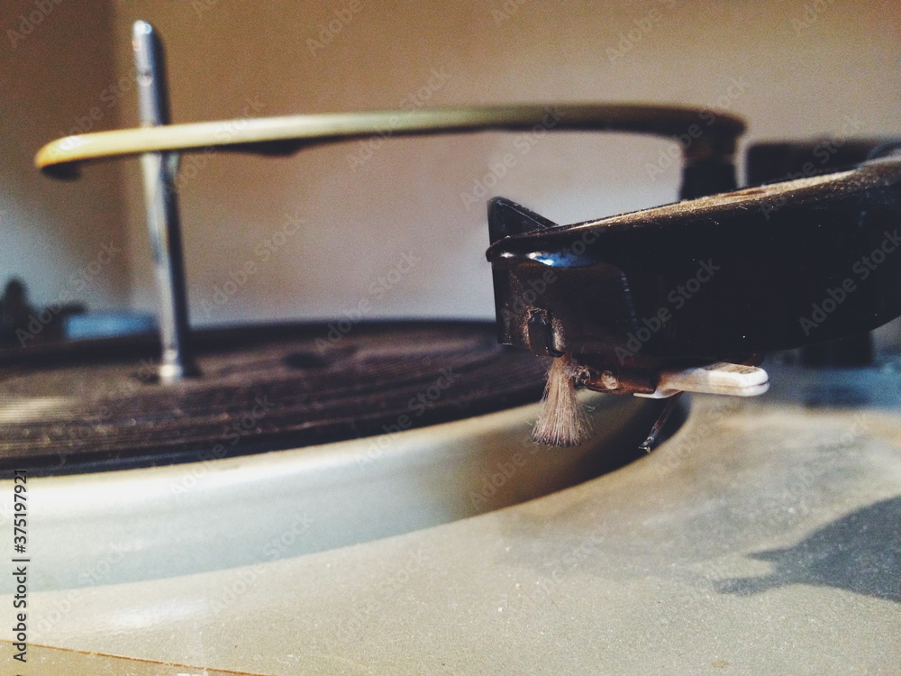 Vintage record player phonograph. Stock Photo | Adobe Stock