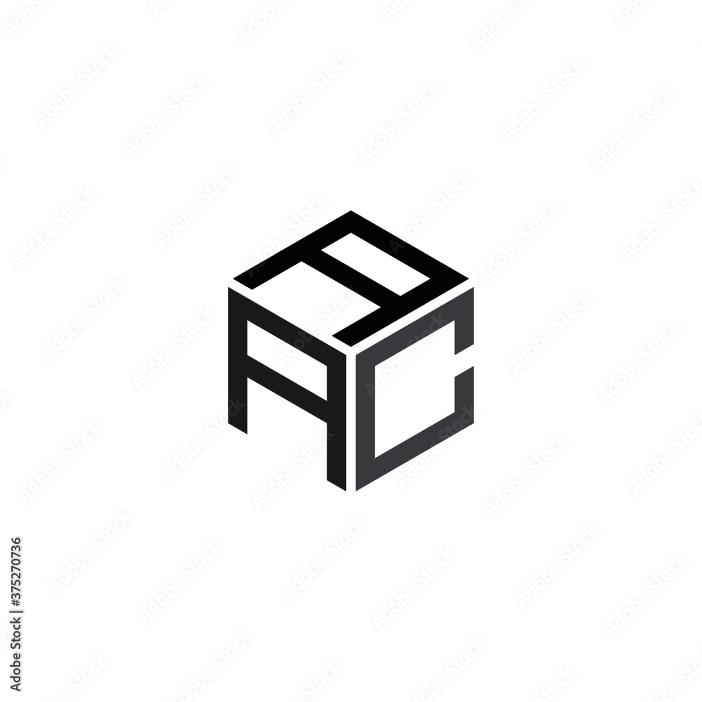 Logo Letter Combinations A, A and C. 3 Letter Combinations Stock Vector ...