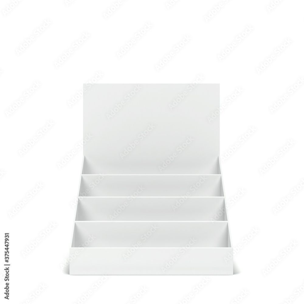 Blank cardboard display mockup Stock Illustration | Adobe Stock