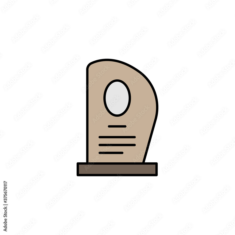 tombstone, death, grave outline icon. detailed set of death ...