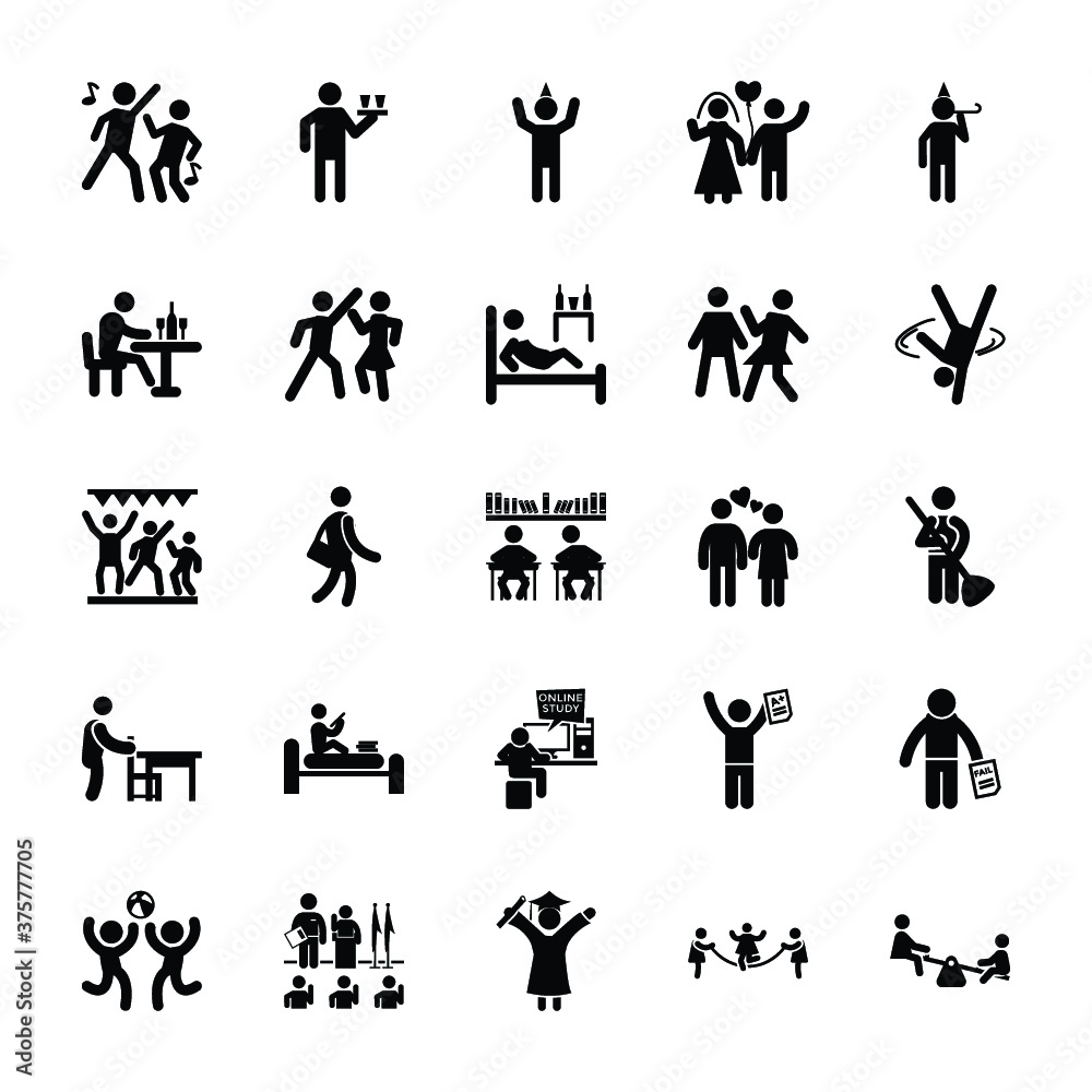 Part Pictograms Vector Pack Stock Vector | Adobe Stock