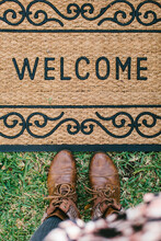 Floral Welcome Sign Free Stock Photo - Public Domain Pictures