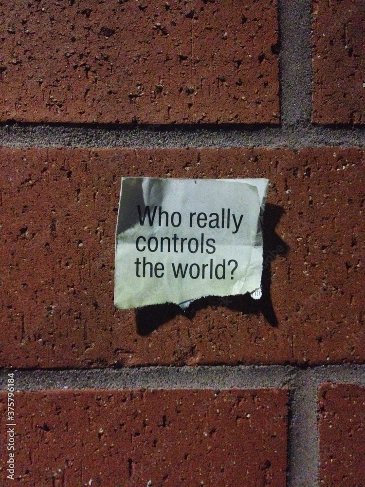 Who Really Controls The World? Stock Photo | Adobe Stock