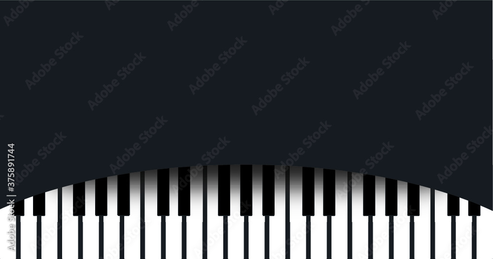 World piano day. Piano keyboard keys sign. instrument. Music notes ...