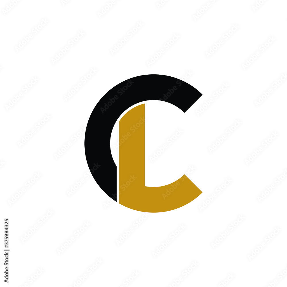 Letter CL modern logo design vector Stock Vector | Adobe Stock