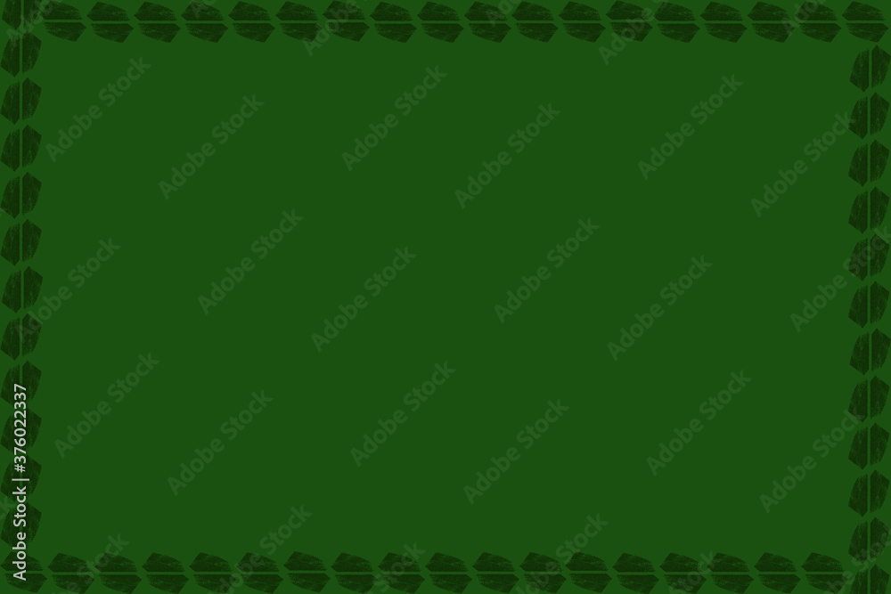Green pattern border design on Dark green background .Abstract ...