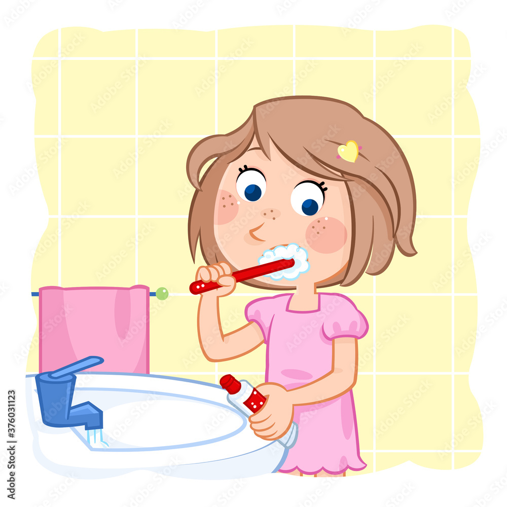 Hygiene - Good morning sunshine - Daily routine of a little girl with ...