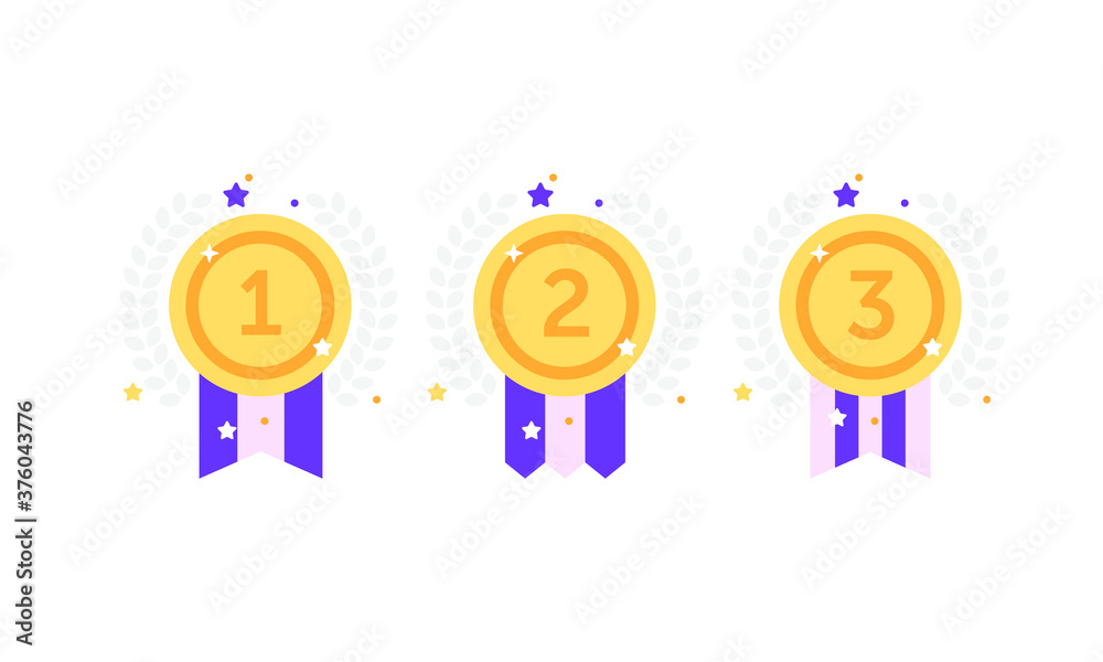 1st 2nd 3rd medal first place second third award winner badge guarantee ...