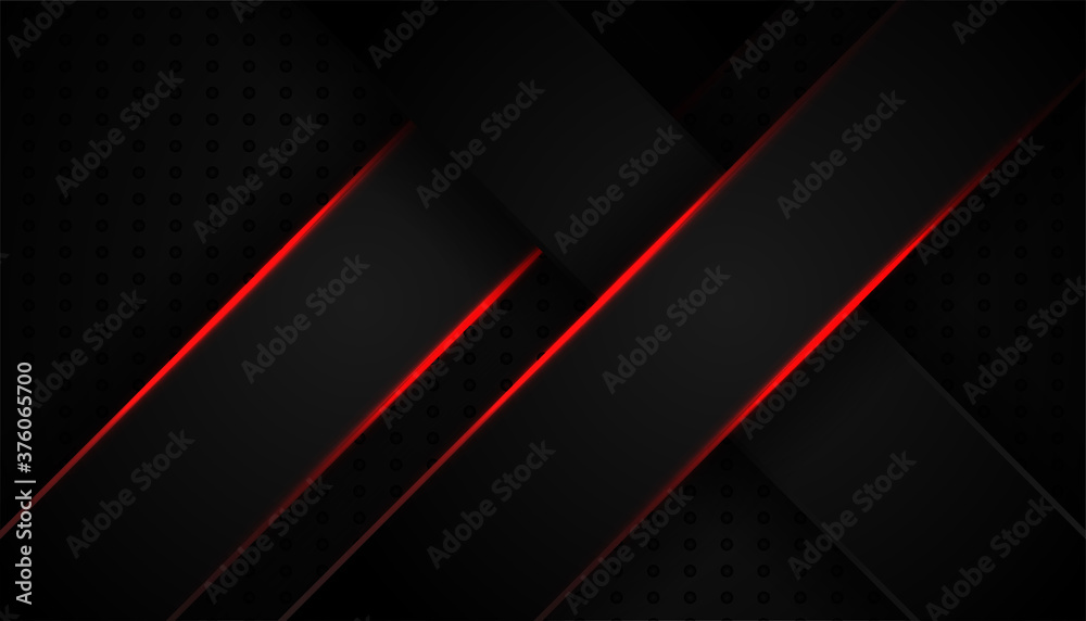 abstract red light line on black background. modern luxury design ...