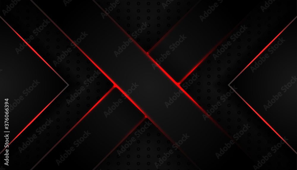 abstract red light line on black background. modern luxury design ...