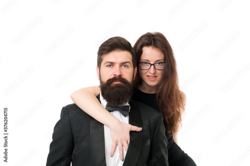 Never let me go. elegant woman. male tuxedo fashion. sexy lady embrace ...