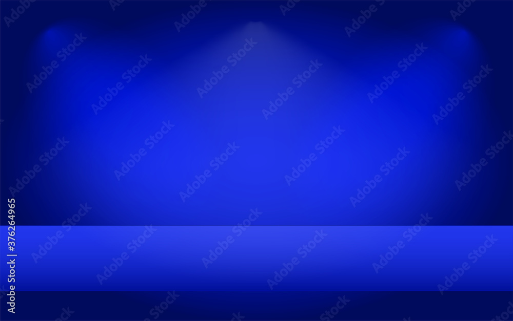 Empty vector abstract mock up 3D stage studio background for product ...