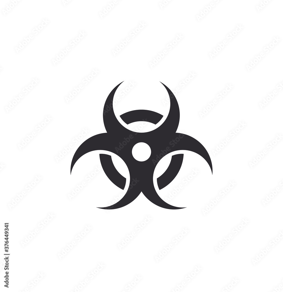 Biohazard symbol. Biohazard icon. Contamination sign. Biohazard ...