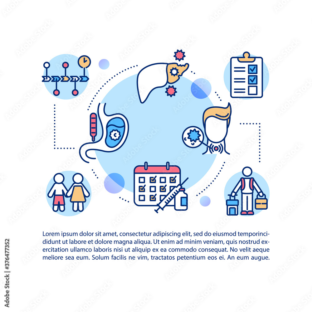 Chronic diseases concept icon with text. PPT page vector template ...